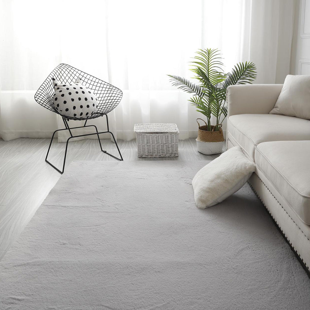 Covor Pufos Rabbit Veronico Gri – ayazstores